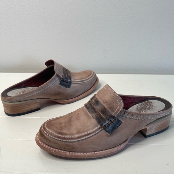 Freebird by Steven | Shoes | Freebird Monalisa Slip On Loafer Mules Taupe Size 8 | Poshmark